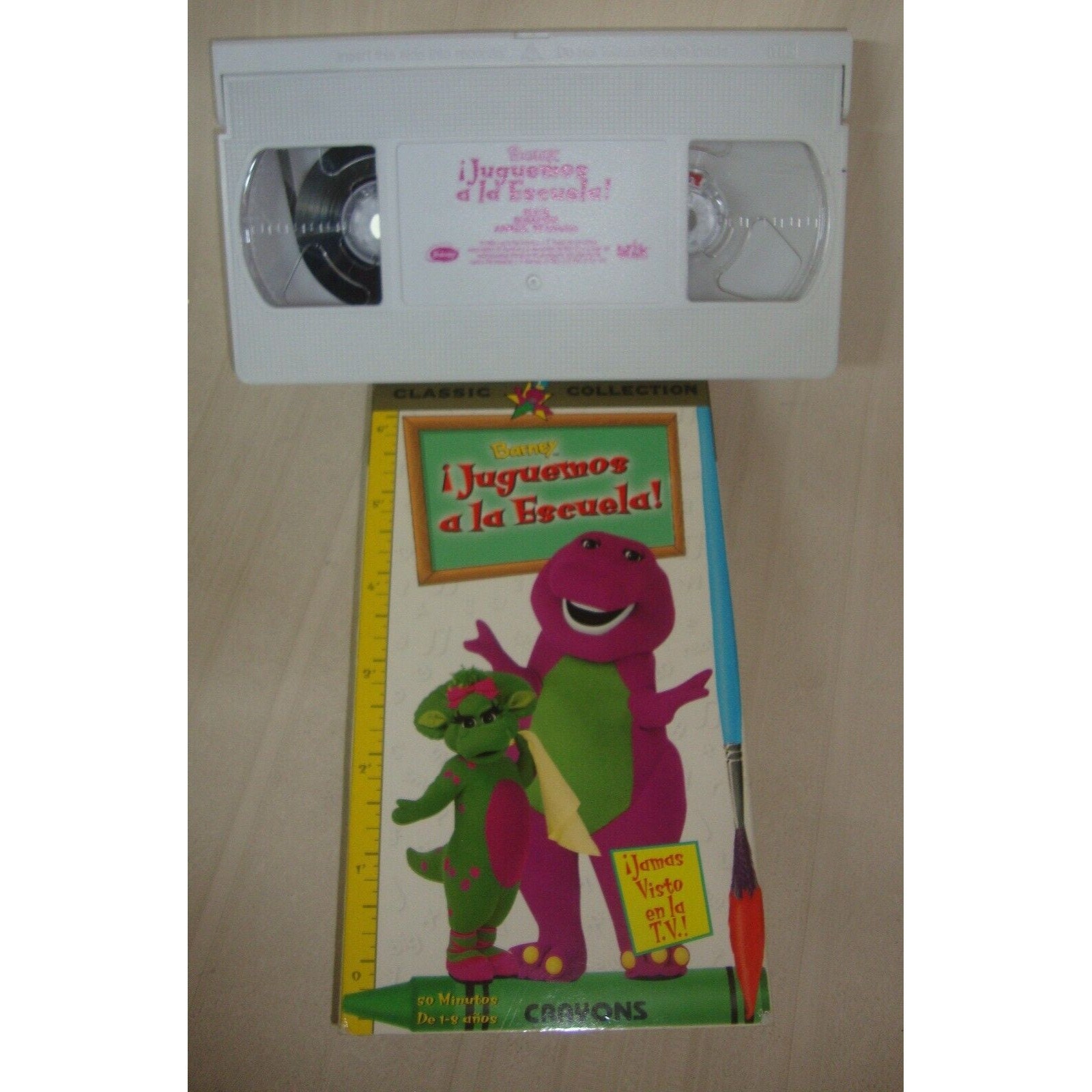 Barney juguemos a La Escuela Crayons En Espanol - Etsy