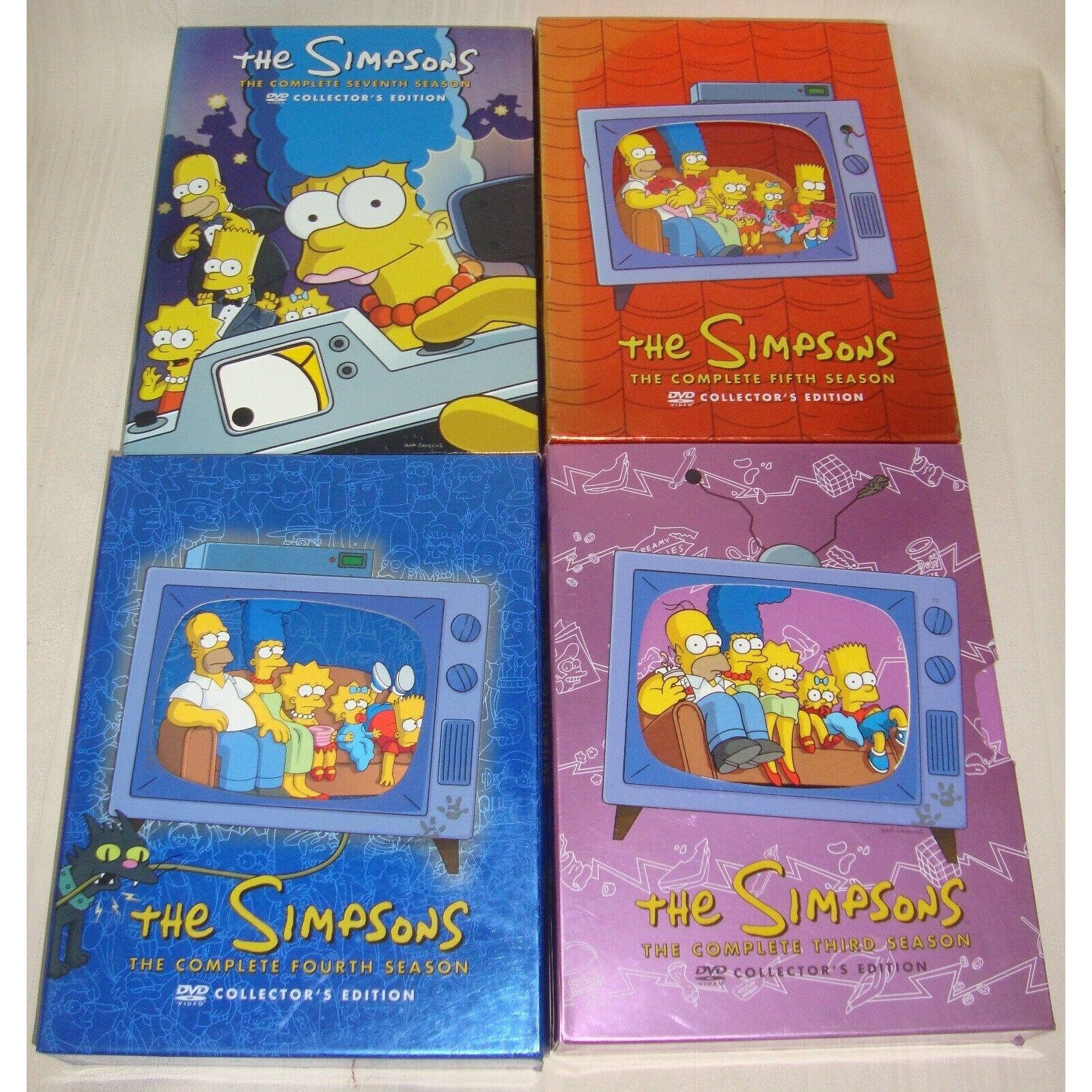 THE SIMPSONS COMPLETE SECOND/FIFTH/SEVENTH SEASON DVD SET FACTORY ...