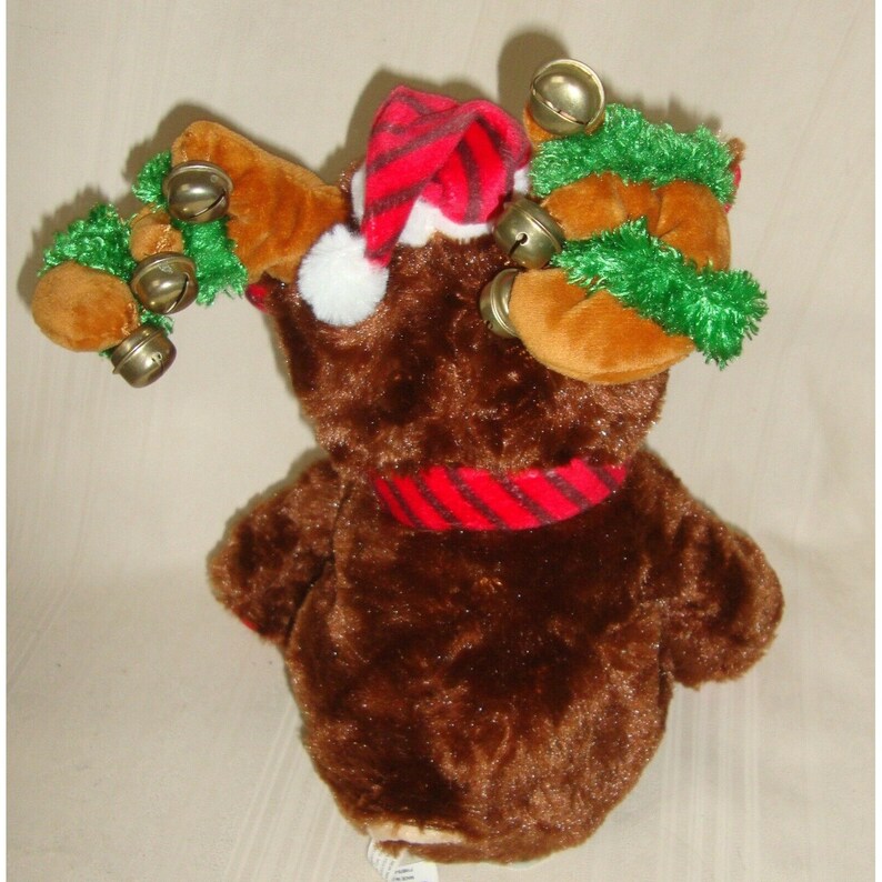 Merry Brite Animated Reindeer Plush Sings Jingle Bells & Moves by Goffa ...