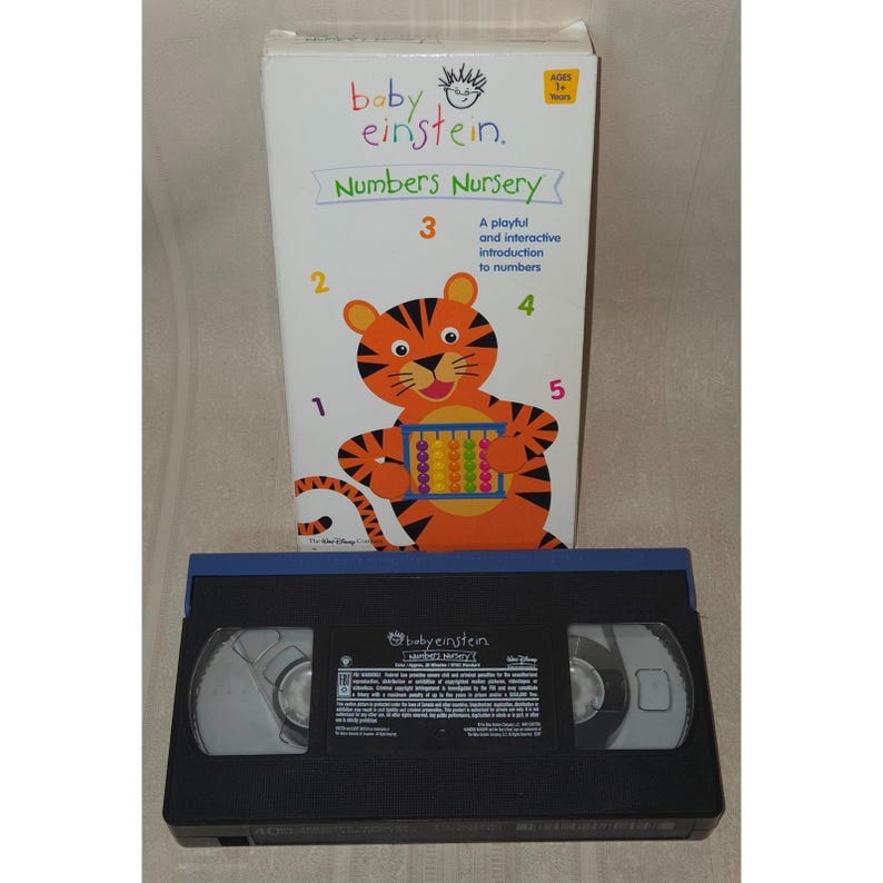 Baby Einstein NUMBERS NURSERY VHS Education Videotape - Etsy