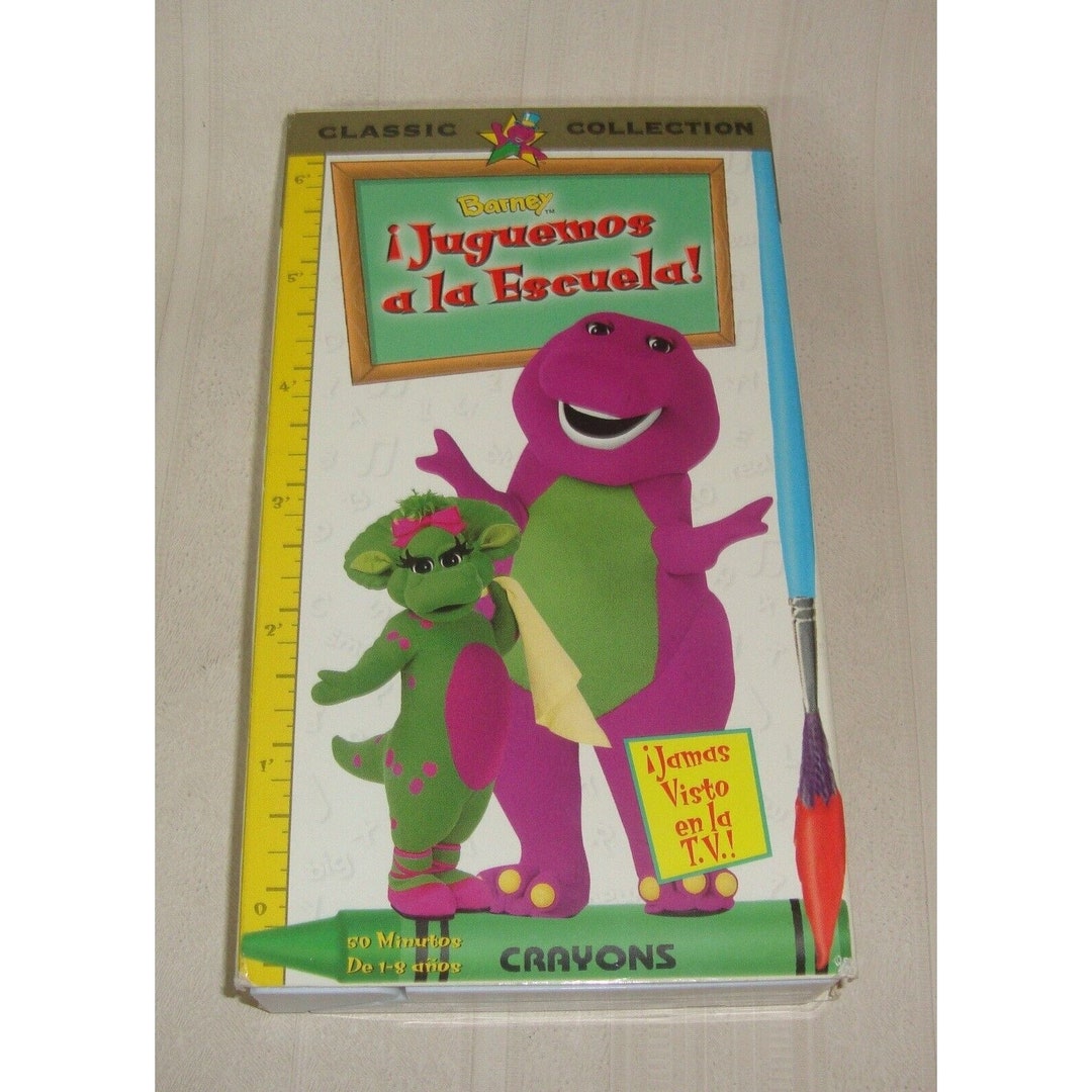 Barney juguemos a La Escuela Crayons En Espanol - Etsy