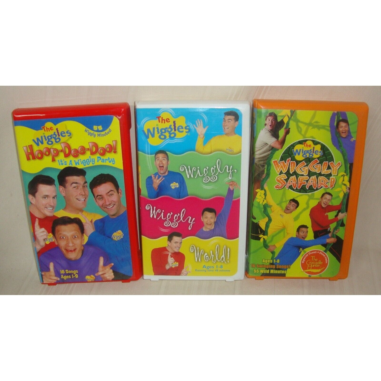 The Wiggles VHS LOT of 3 Hoop Dee Doo, Wiggly Wiggly Wiggly & Wiggly ...