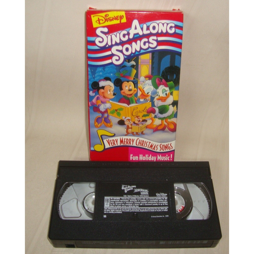 Disney’s Sing Along Songs Very Merry Christmas & Disney Fun VHS Lot - Etsy