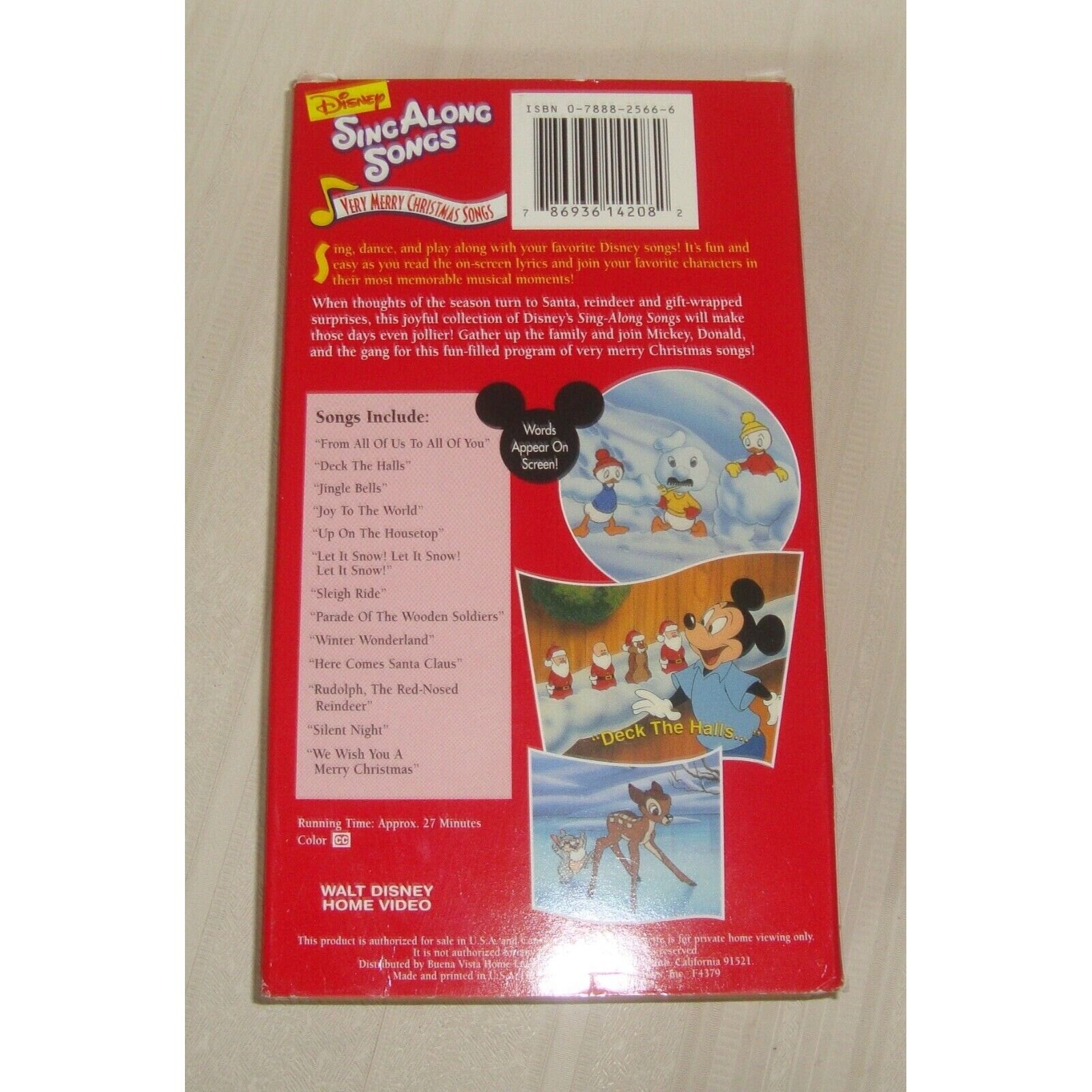 Disney’s Sing Along Songs Very Merry Christmas & Disney Fun VHS Lot - Etsy