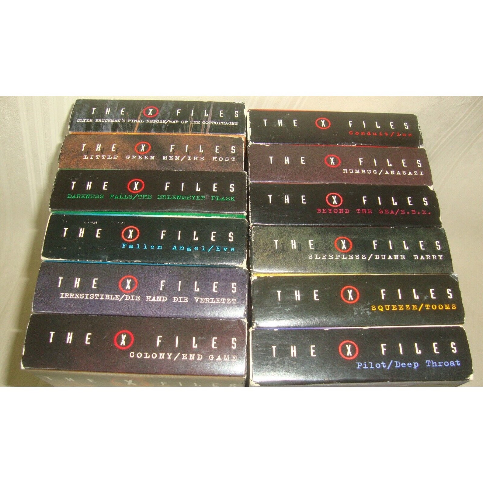 The X Files Vhs Lot of 12. Colony, Pilot/deep Throat, Sleepless ...