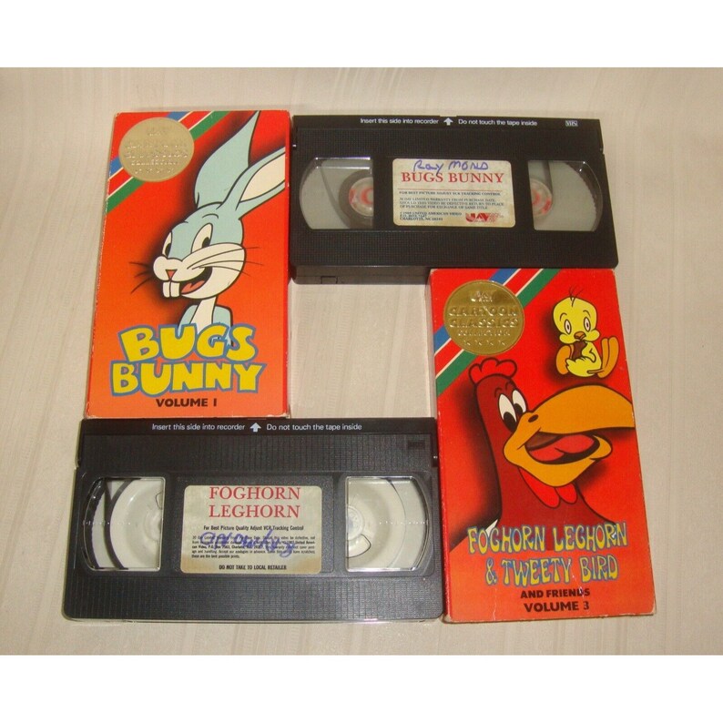 1989 UAV Cartoon Classics Collection 1,3,4,5,6 VHS Lot Vintage - Etsy