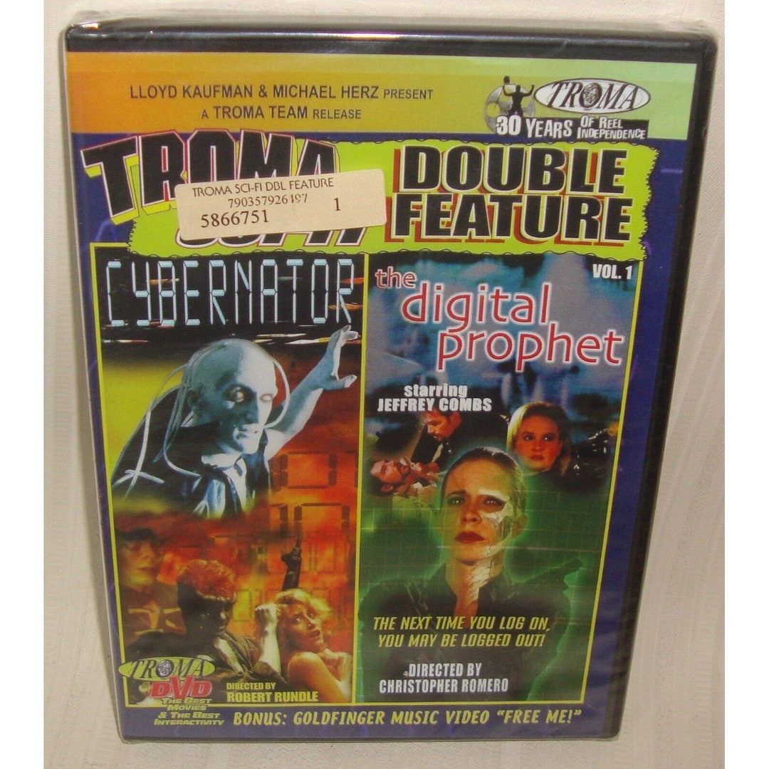 Digital Prophet / Cybernator Double Feature New DVD From Troma - Etsy