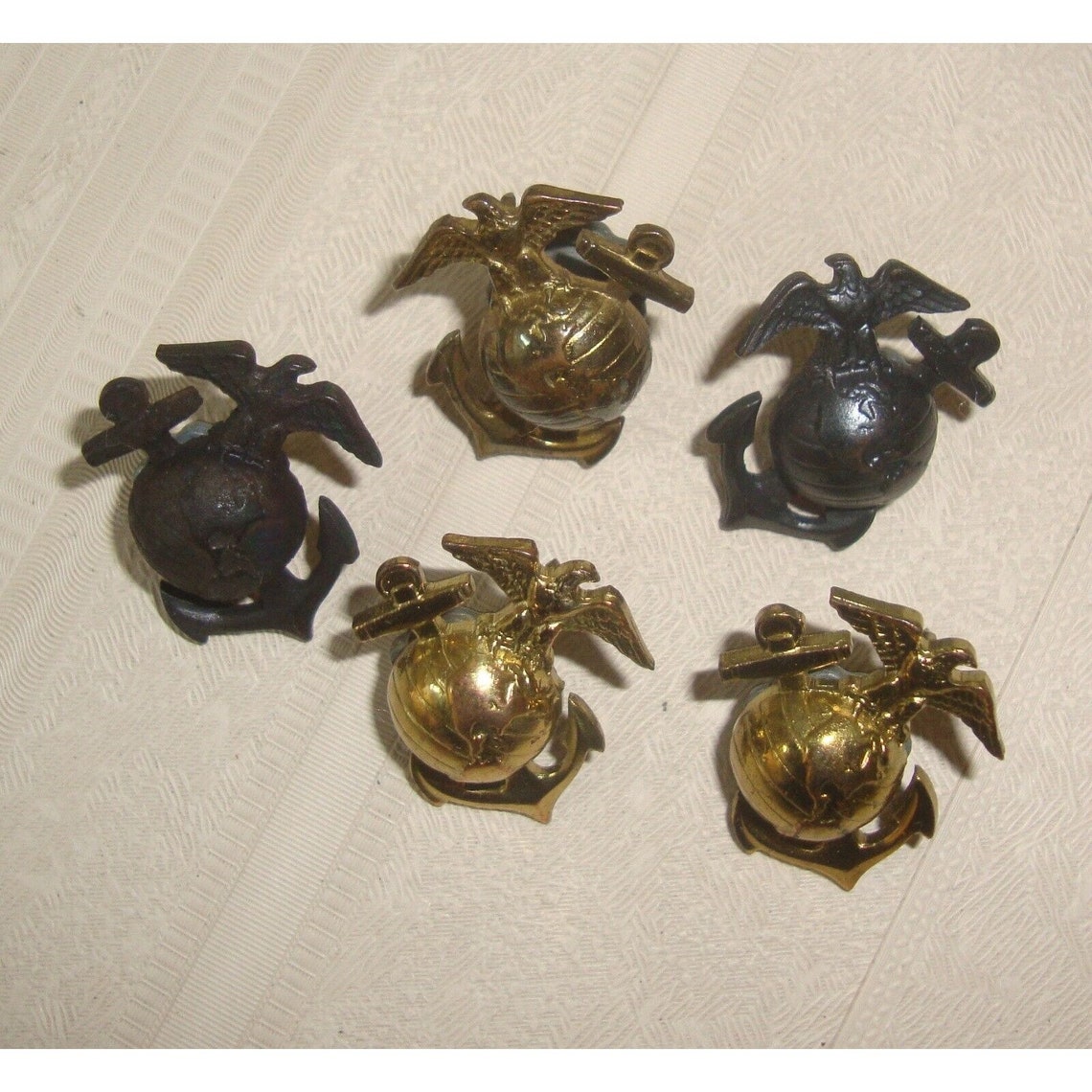 USMC Marine Corps Lapel Pin Screwback Eagle Globe Anchor Military Lot ...