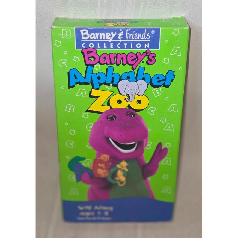 Barney Friends Collection Alphabet Zoo VHS 1994 Video Tape Sing-along ...