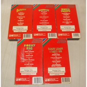 1989 UAV Cartoon Classics Collection 1,3,4,5,6 VHS Lot Vintage - Etsy