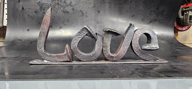 Railroad Spike Love Sign. - Etsy
