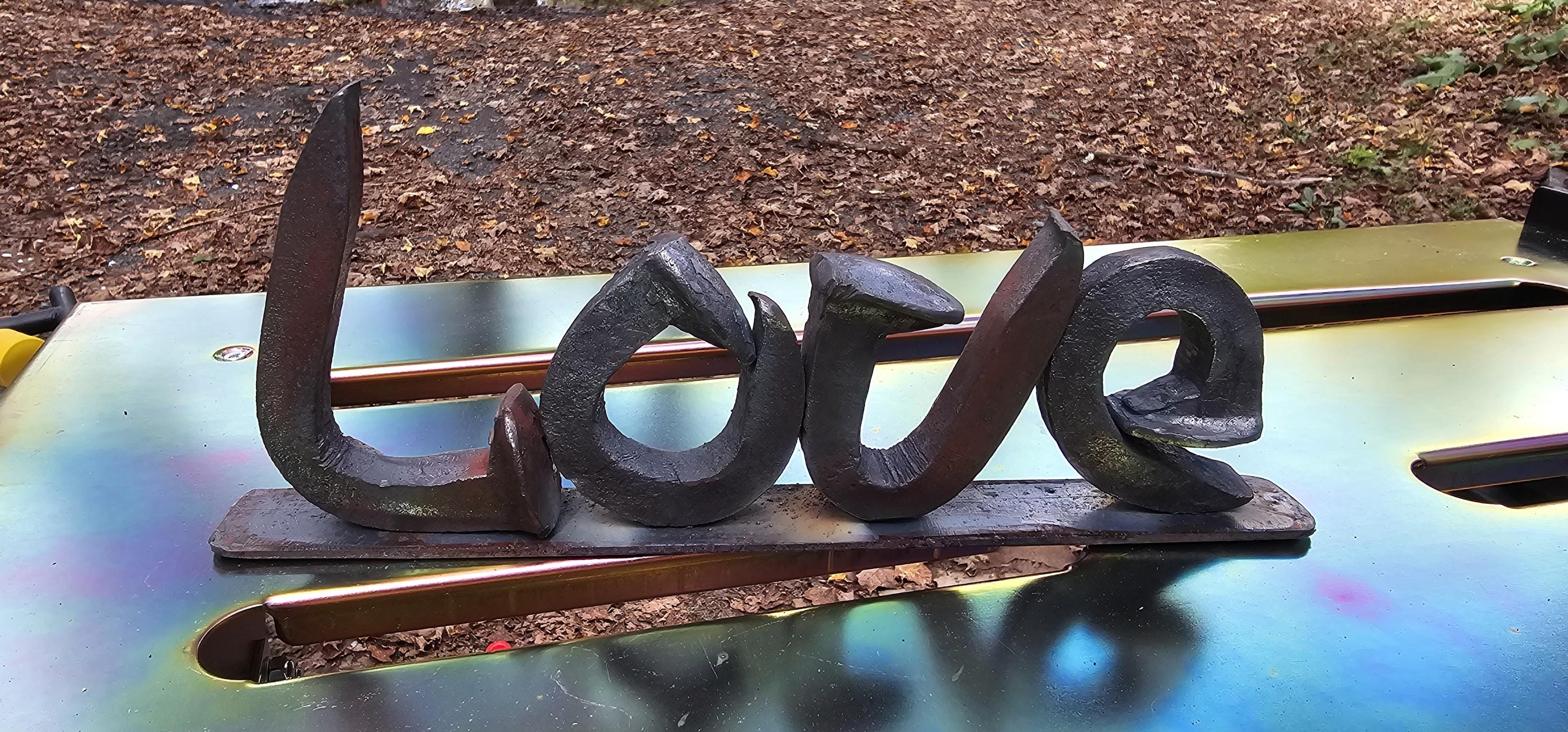 Railroad Spike Love Sign. - Etsy