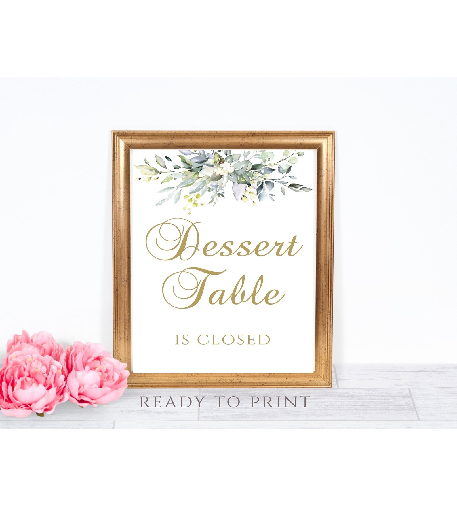 Dessert Table is Closed Sign Printable Dessert Bar is Closed | Etsy