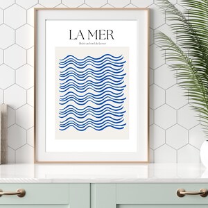 La Mer Print French Contemporary Print Kitchen Print Ocean - Etsy