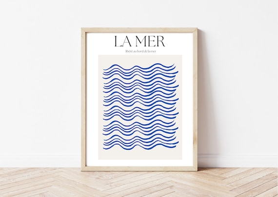 La Mer Print French Contemporary Print Kitchen Print Ocean - Etsy UK