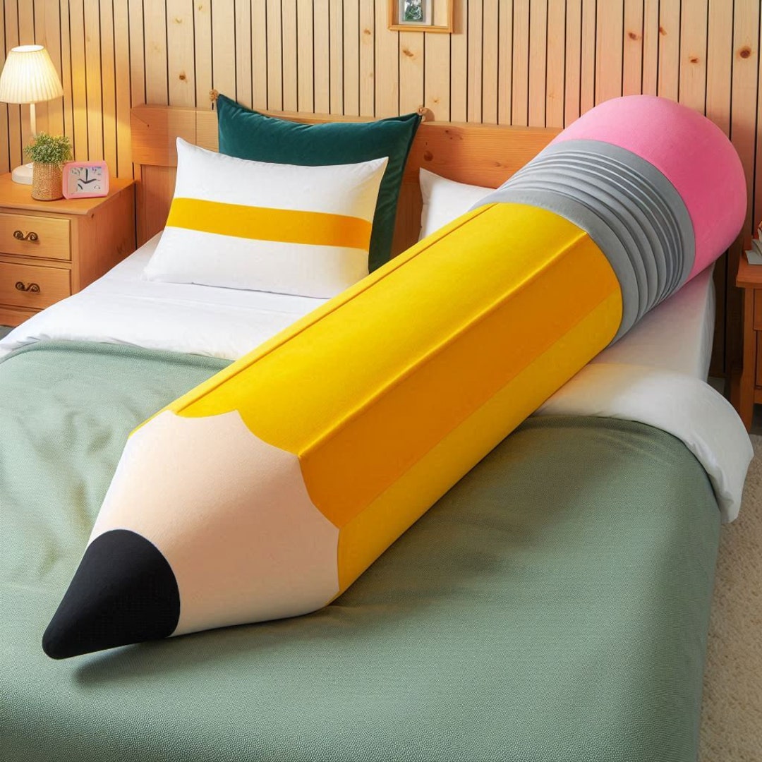 Teacher Pencil Plush Big Shaped Pillow - Etsy