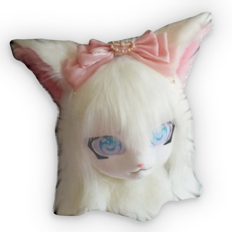 Kig Style Fursuit Head, Furry Head Japan Style, White Cat Mask, King ...