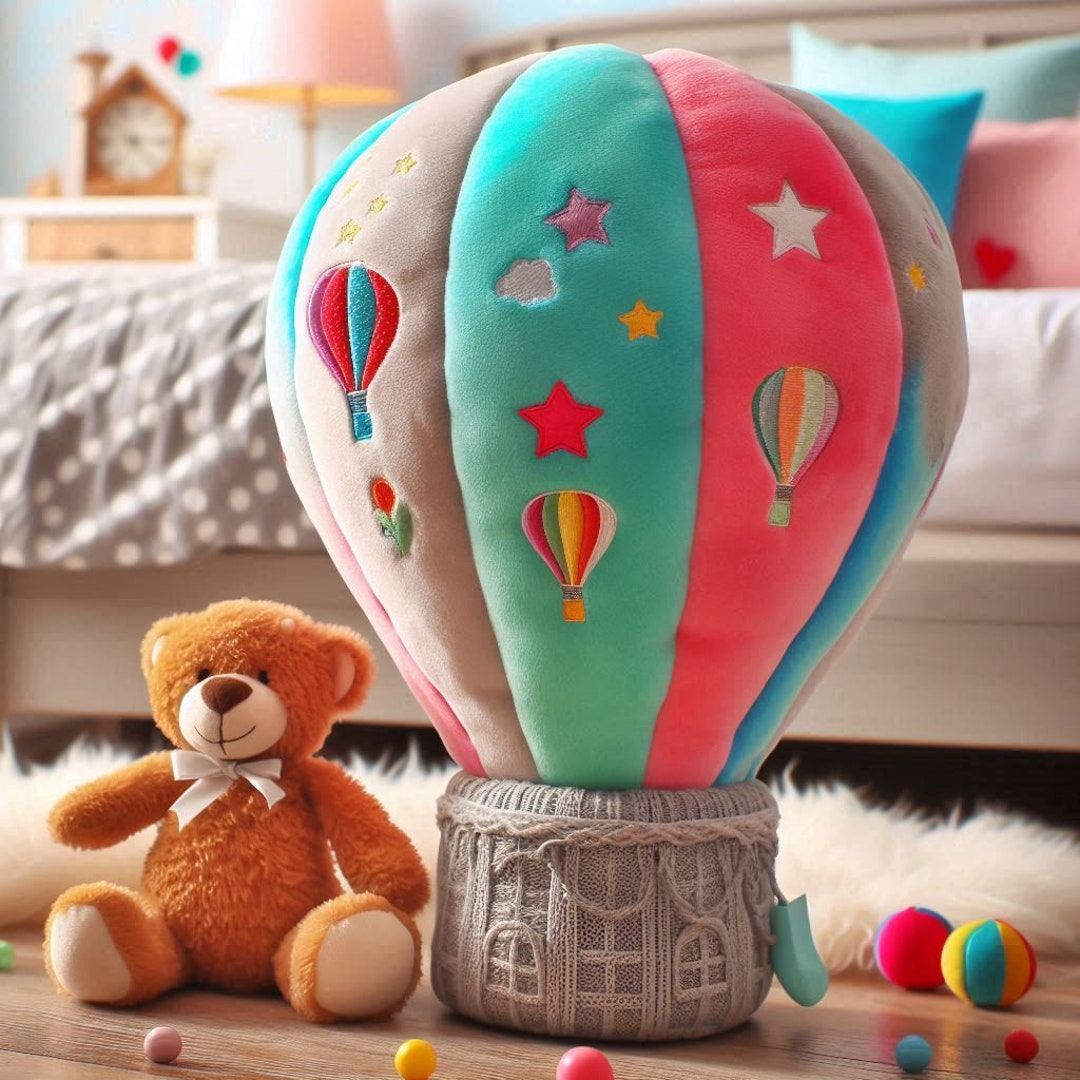 Hot Air Balloon Plush Shaped Pillow - Etsy