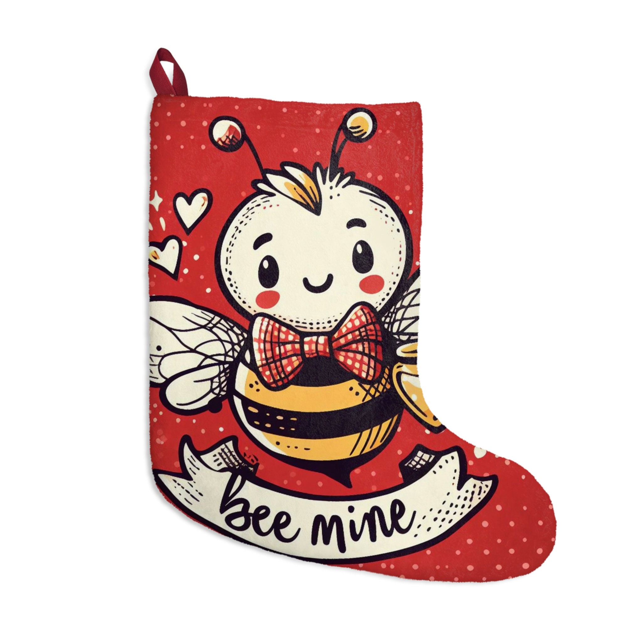 Valentine's Day Bee Illustration, Cute Bumblebee With Honey, Love ...