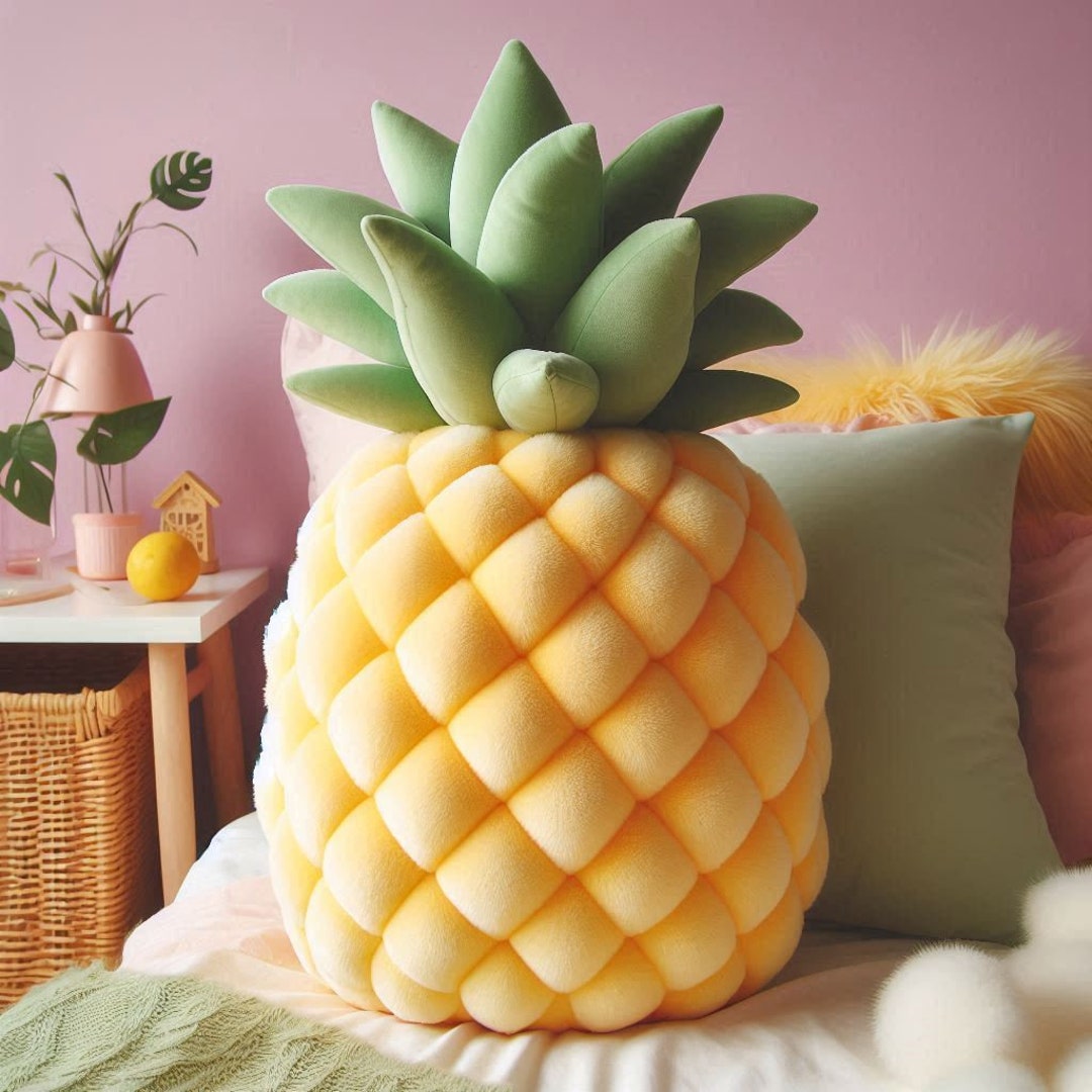 Pineapple Fruit Plush Shaped Pillow - Etsy
