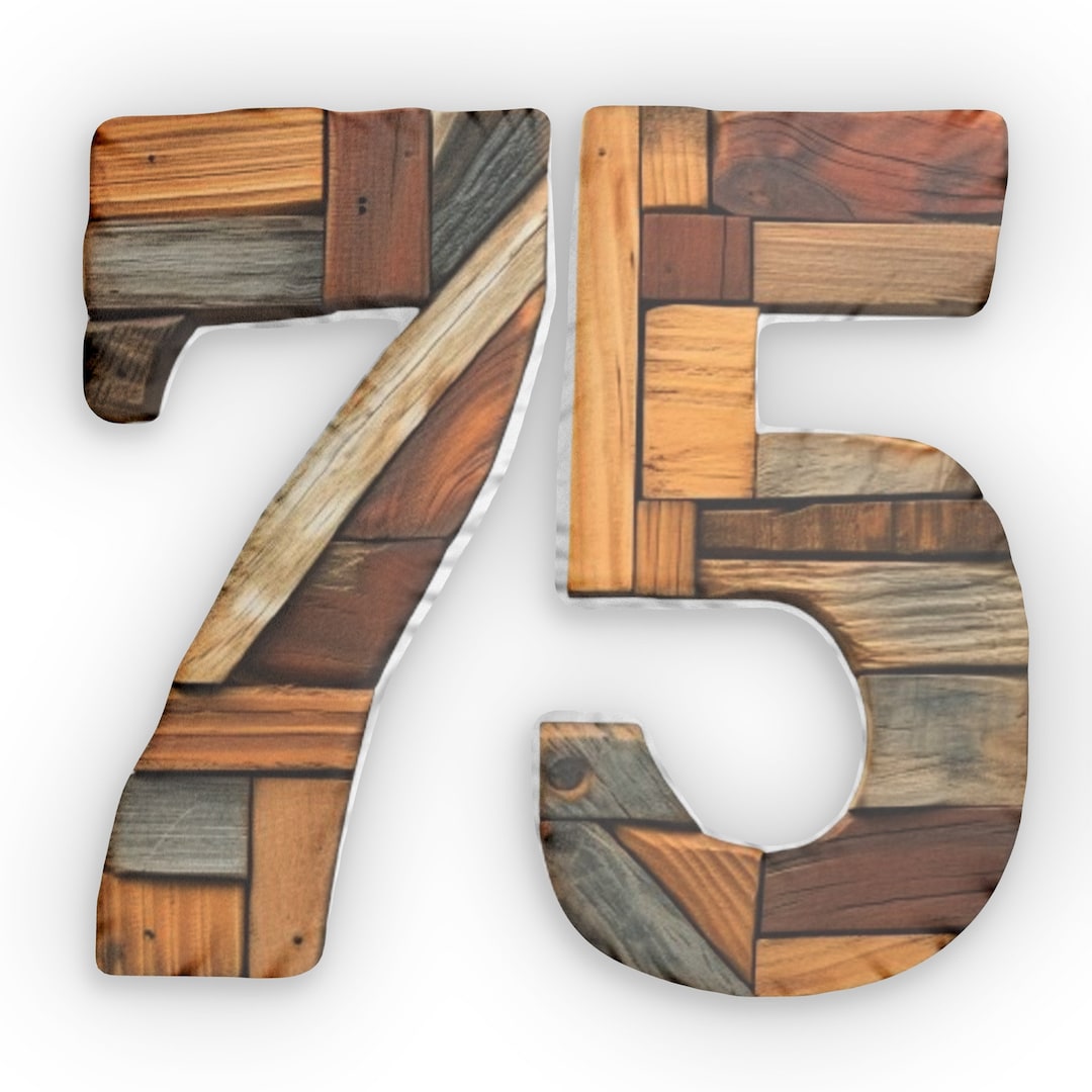 Number Seventy Five 75, Birthday Present, Plush Gift, Shaped Pillow - Etsy