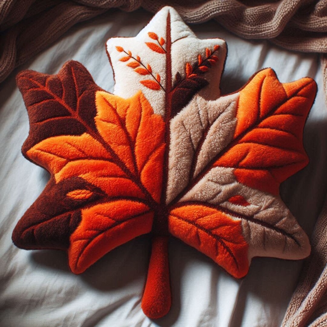 Autumn Leaf Pillow / Fall Home Decor Pillow / Oak Pillow / Thanksgiving ...