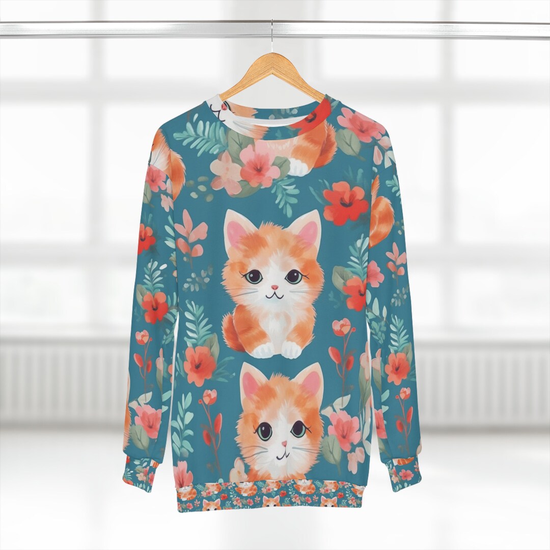 Cozy Kitsch Kittens Cottage Core Cats Charming Destive Decor Unisex ...