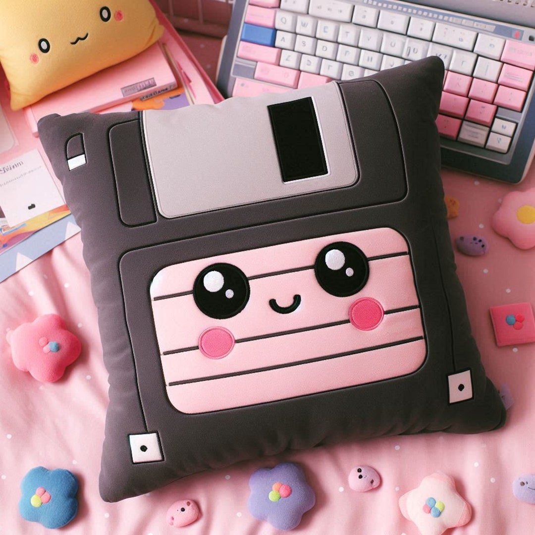 Floppy Disk Kawaii Plush Shaped Pillow - Etsy