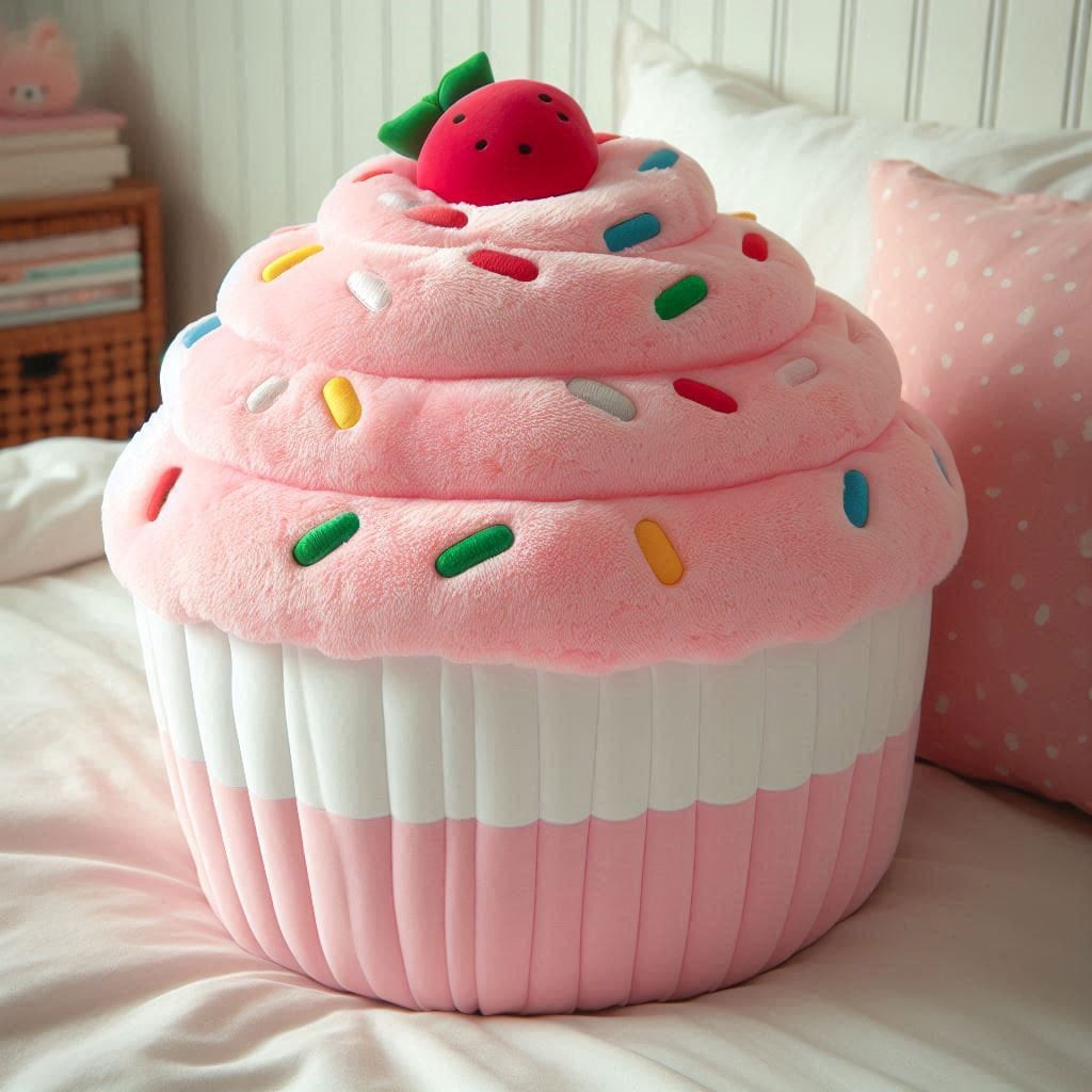 Cupcake Plush Dessert Food Shaped Pillow - Etsy