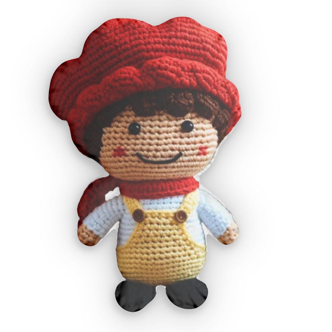 Chef Hooked Crochet, Cook Thread Plush Gift Shaped Pillow - Etsy