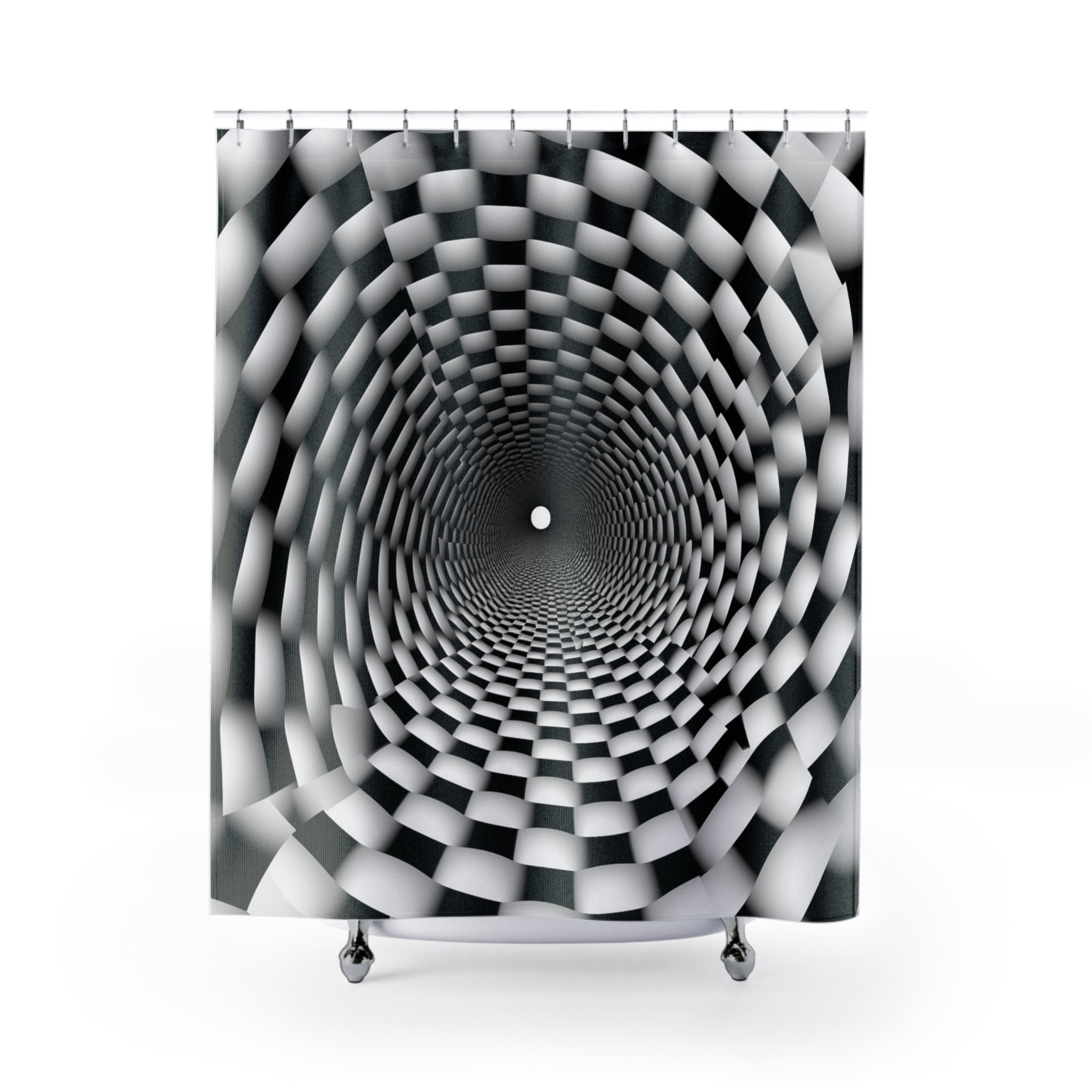 3D Optical Illusion Vortex Bottomless Hole Shower Curtain - Etsy