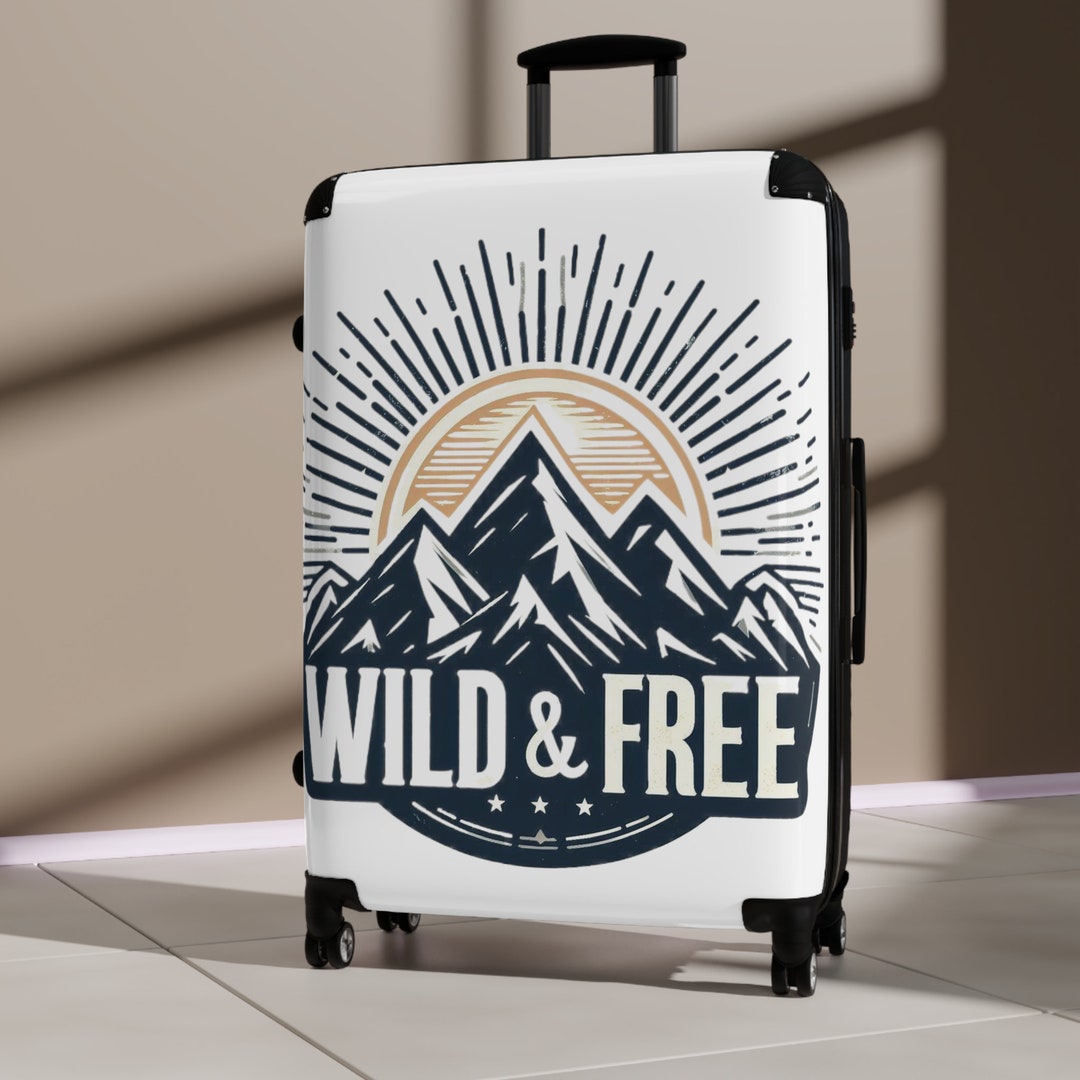 Wild and Free Outdoor Adventure Suitcase - Etsy