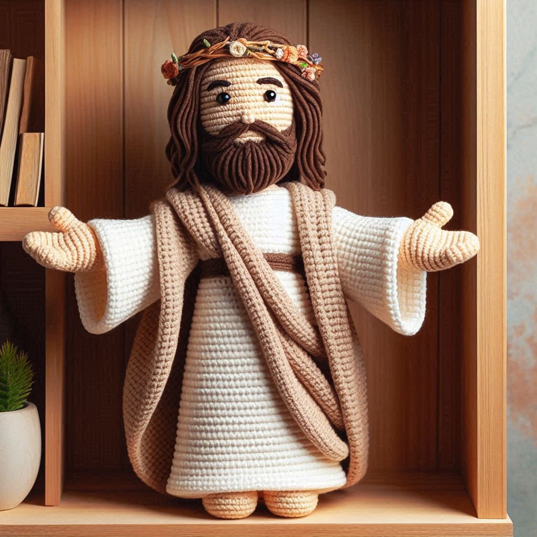 Crochet Jesus Doll, Crochet Catholic Doll, Amigurumi Jesus Doll, First ...