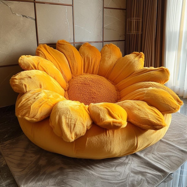 Sunflower Pillow for a Chair - Etsy
