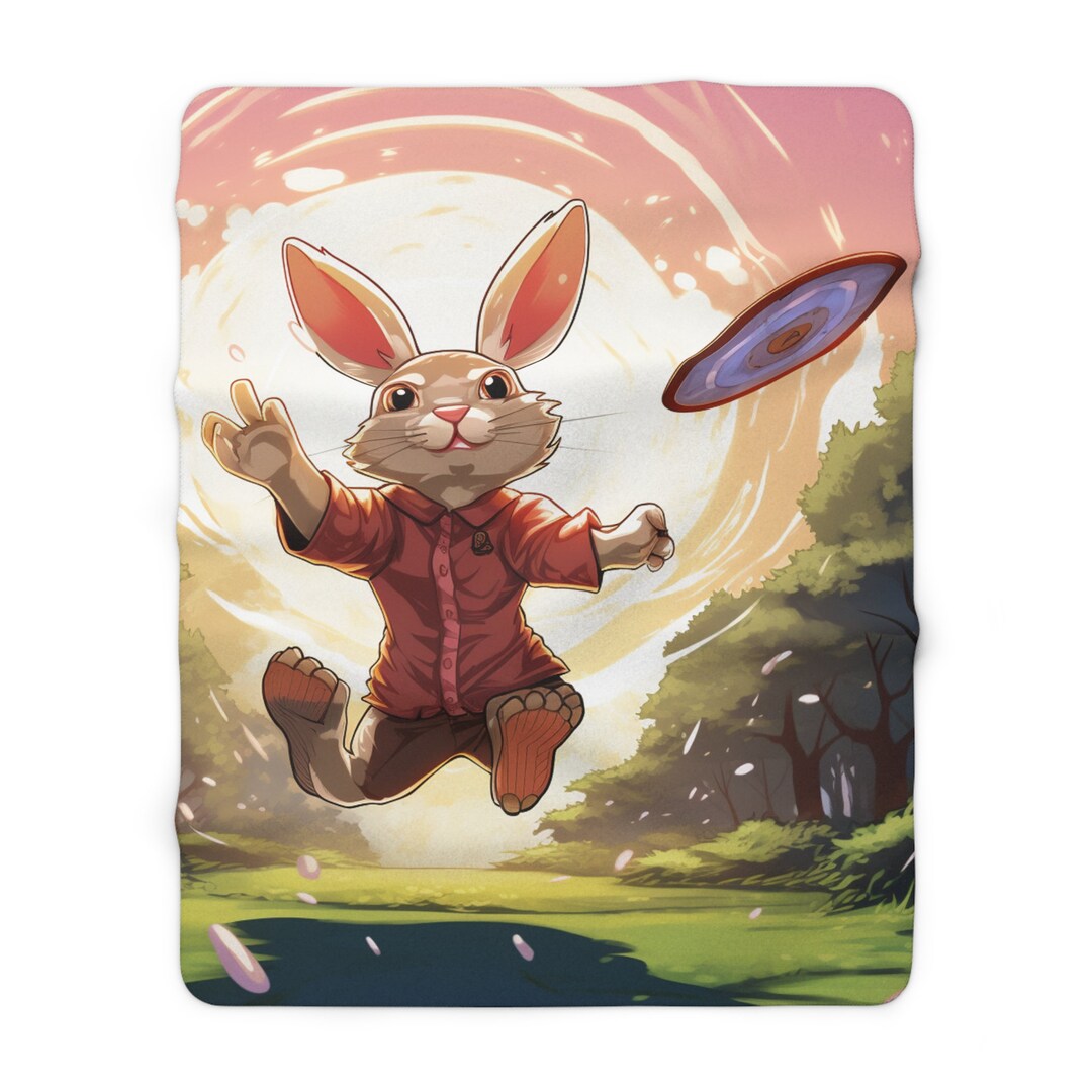 Disc Golf Rabbit: Bunny Aiming Frisbee for Basket Chain - Etsy