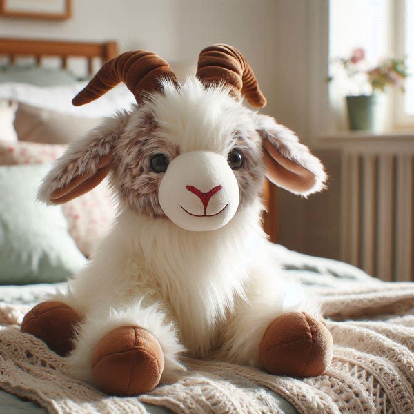 Stuffed Goat - Etsy