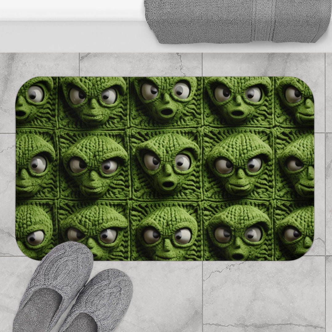 Alien Granny Square Crochet Galacitc Space Sci Fi Fantasy Theme Bath ...