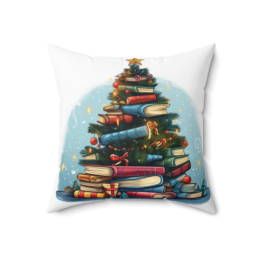 Book Lover Christmas Tree Gift for Readers Spun Polyester - Etsy