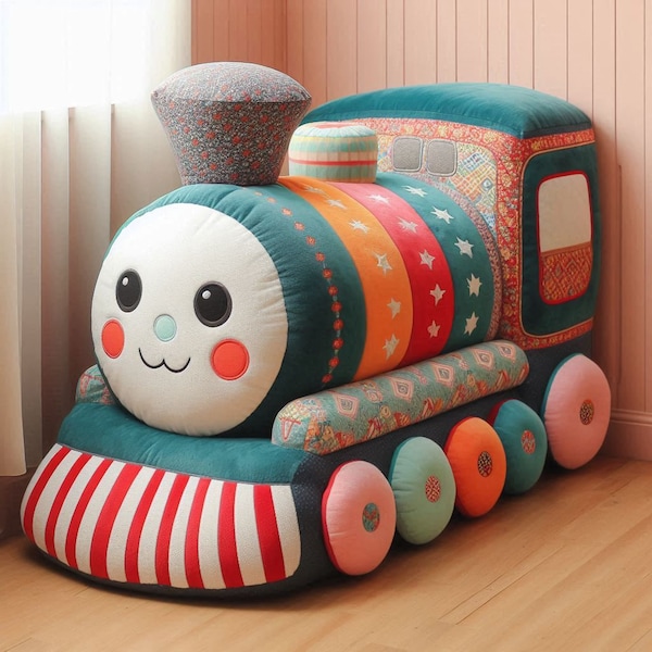 Train Pillow - Etsy