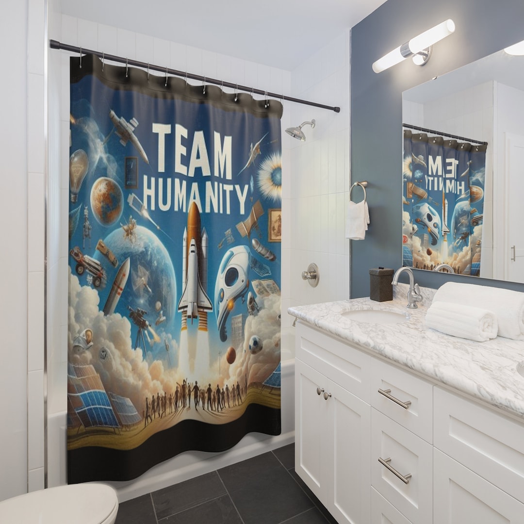 Team Humanity, Battle Operation Shower Curtains - Etsy