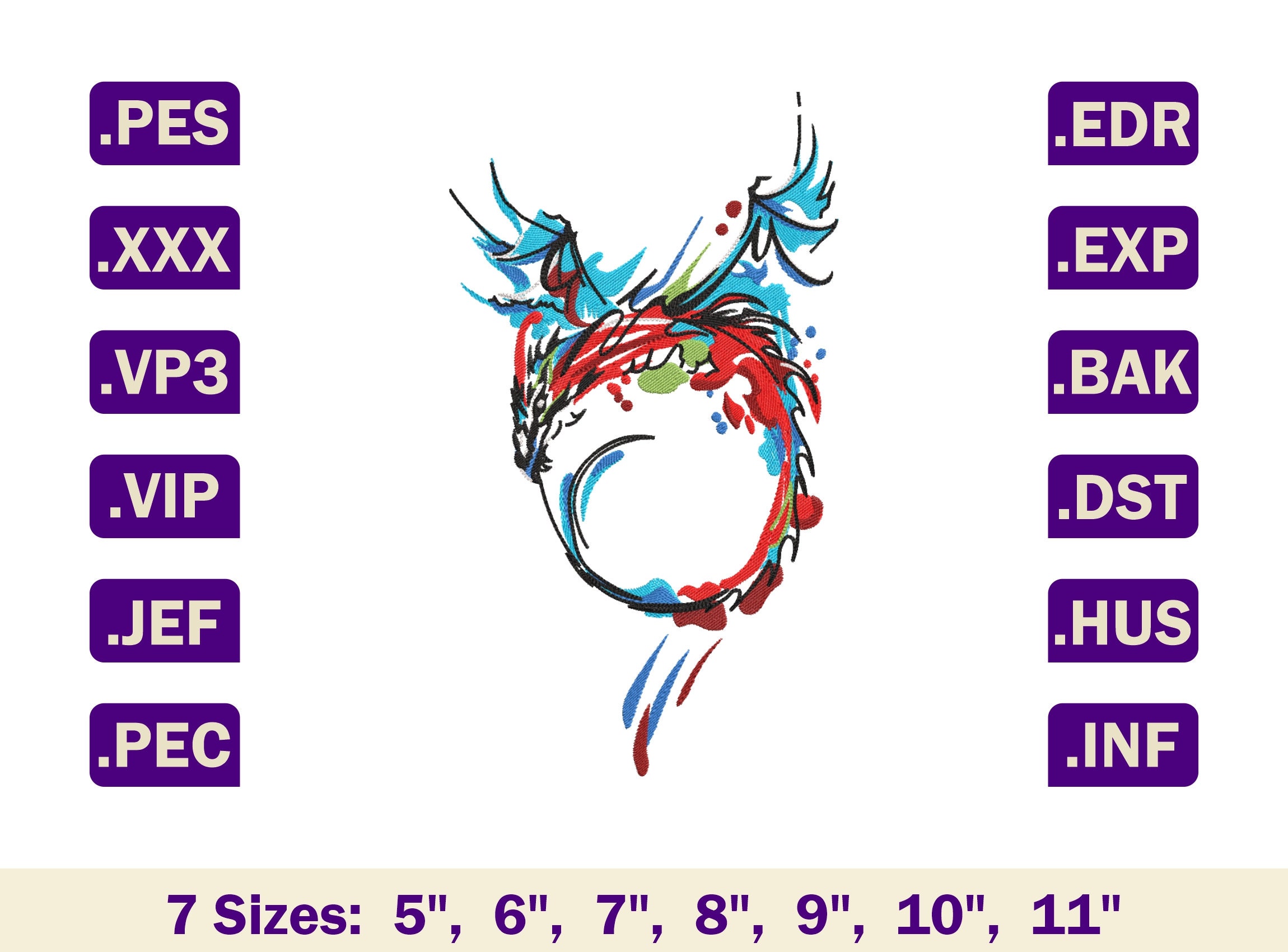 Dragon Machine Embroidery Designs,dragon Embroidery Designs,dragon ...