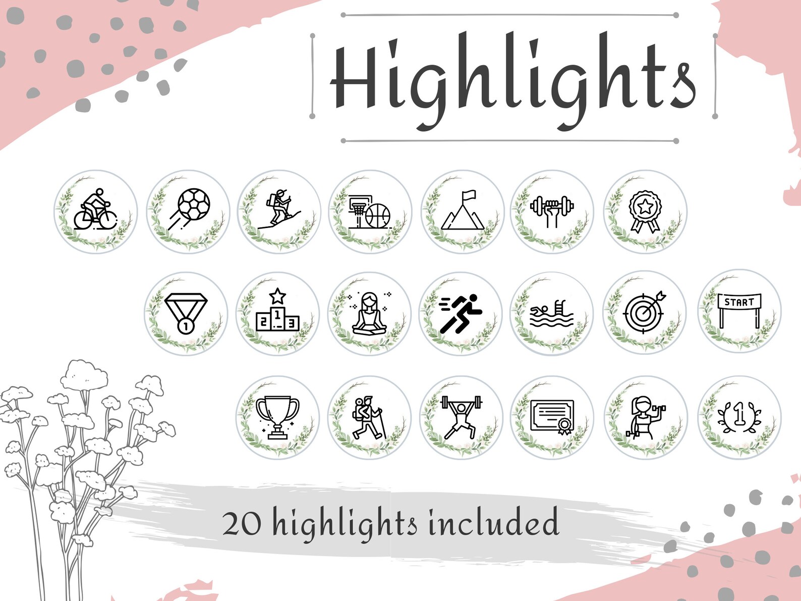 Sport Instagram story highlights iconsInstagram highlight | Etsy