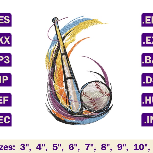 Baseball Embroidery - Etsy