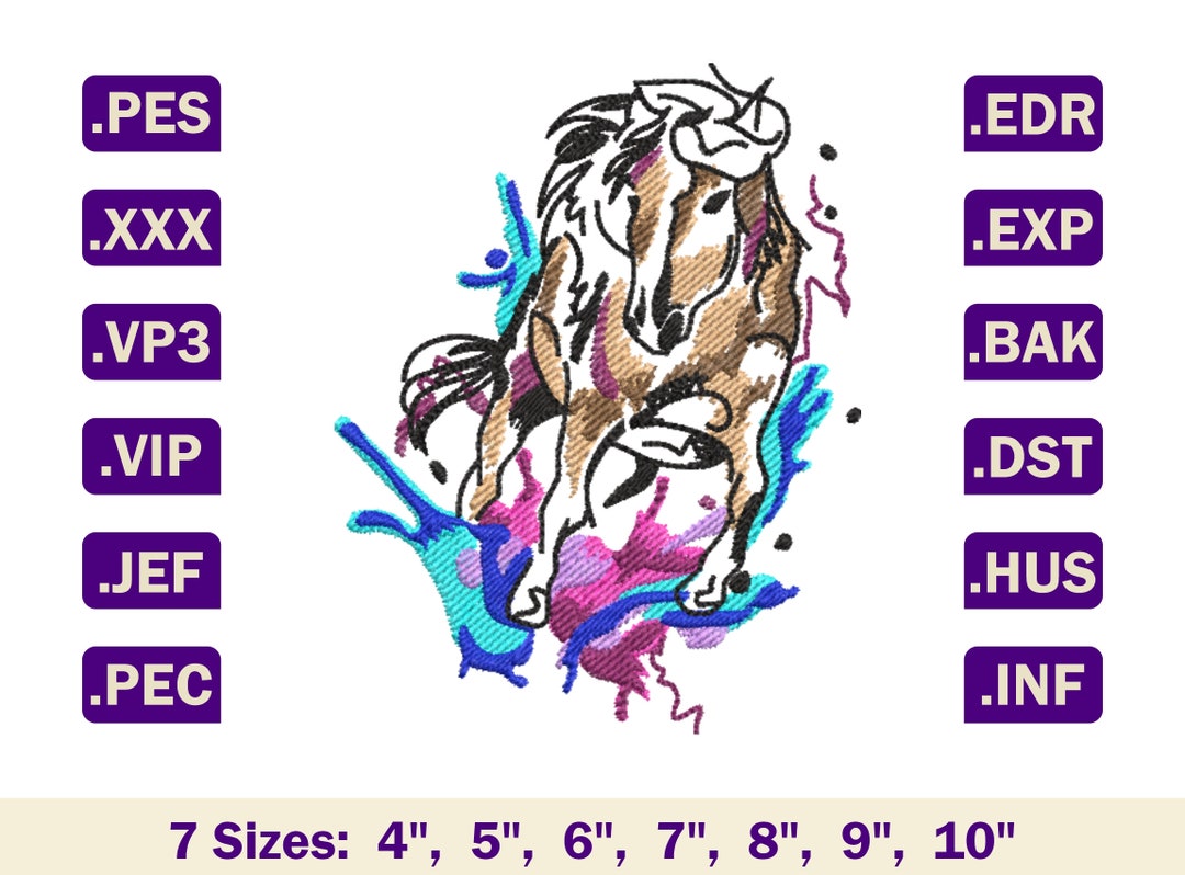 Horse Designs for Machine, Horse Machine Embroidery Designs, Horse ...