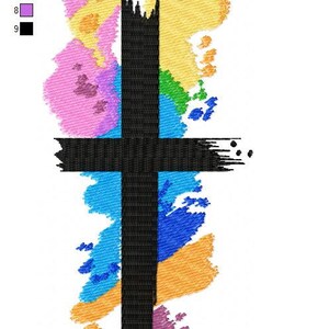 Cross Machine Embroidery Design, Cross Embroidery Pattern, Cross ...