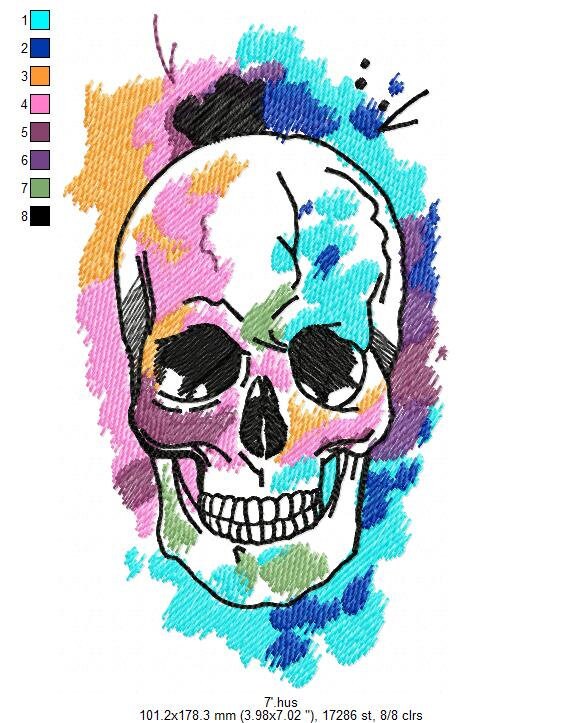 Skull Machine Embroidery Designs,skull Embroidery Designs,skull ...