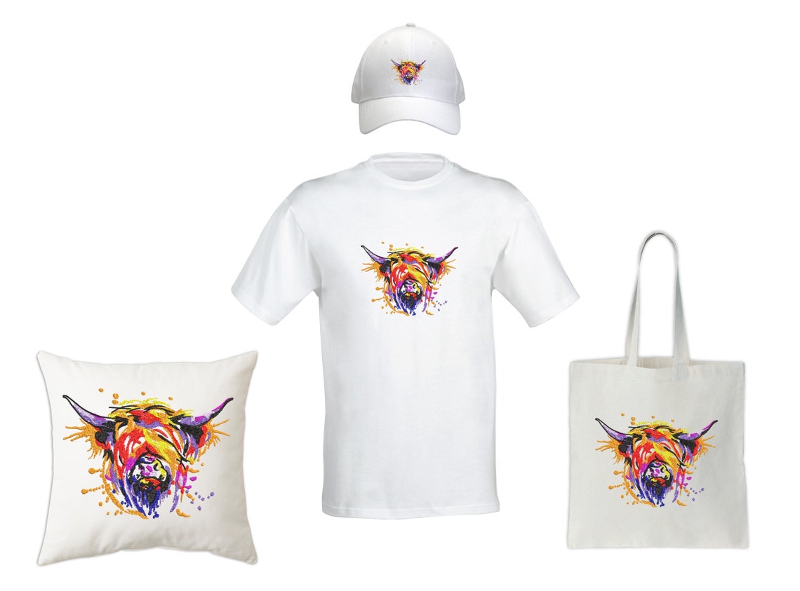 Bull Head Embroidery Design Animal Machine Embroidery Design - Etsy