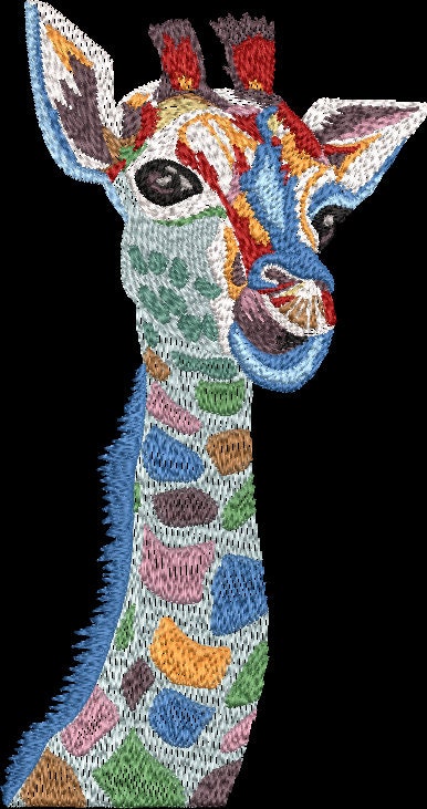 Giraffe Machine Embroidery Designsmachine Embroidery Designs - Etsy