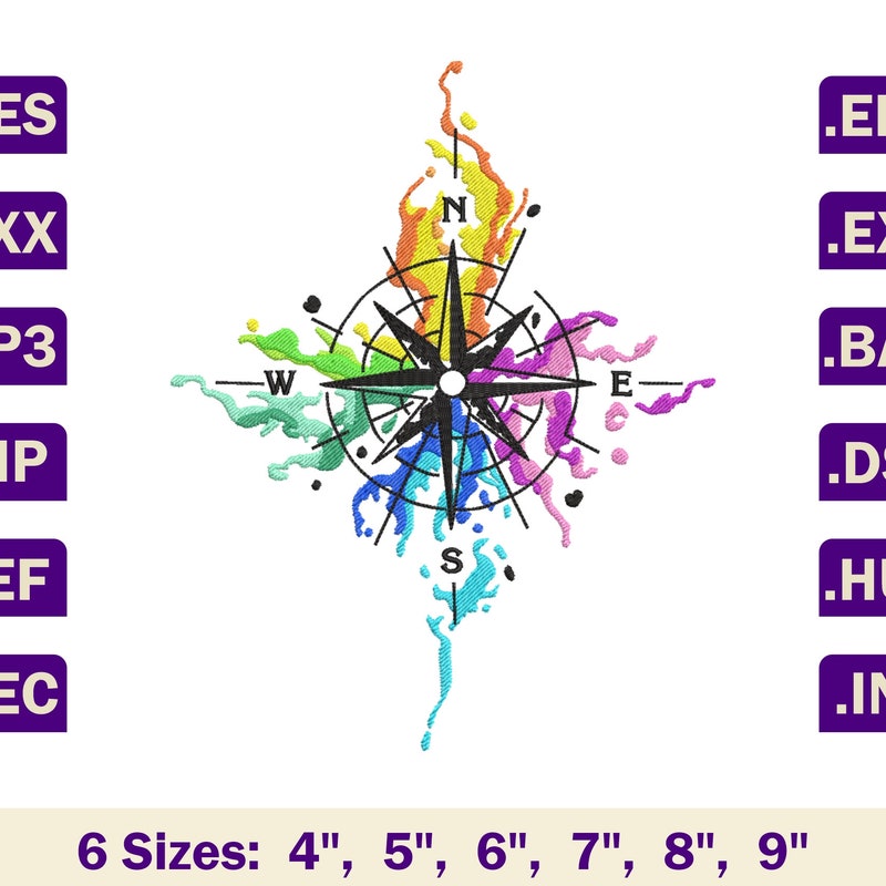 Compass Rose Design - Etsy