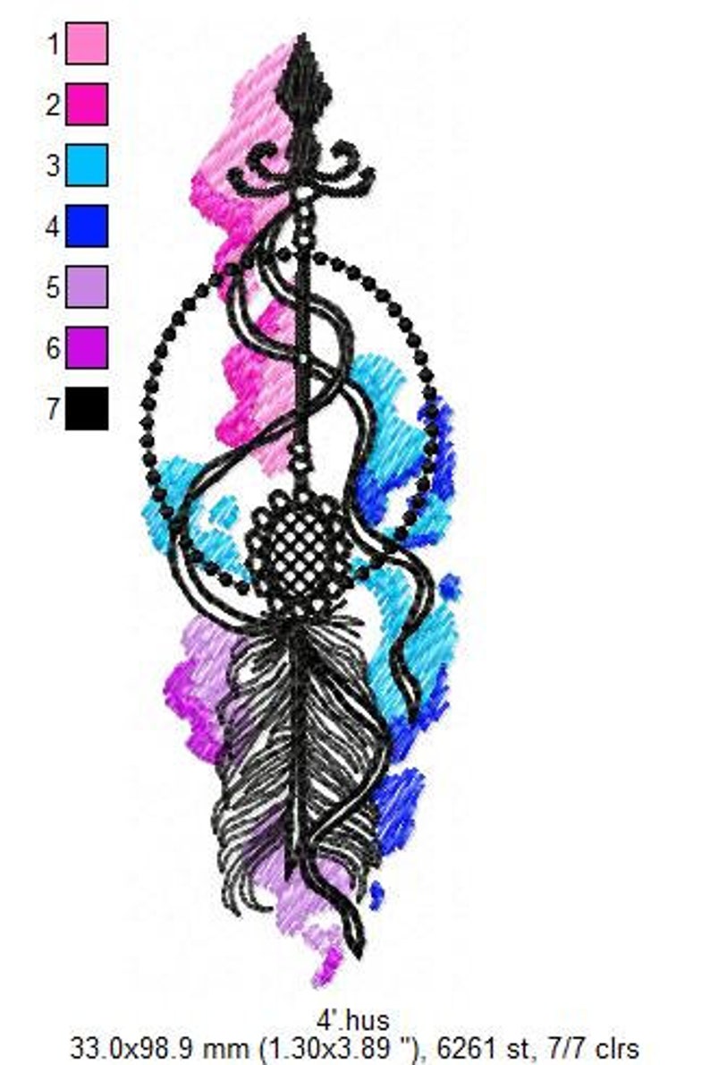 Arrow Machine Embroidery Design Boho Arrow Embroidery File - Etsy